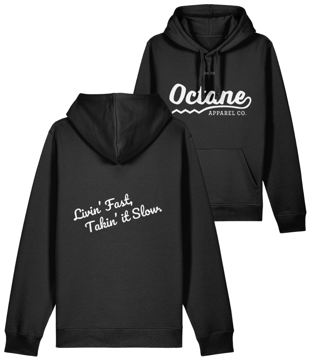 Octane Logo & Slogan Hoodie - Black – Octane Apparel Co.